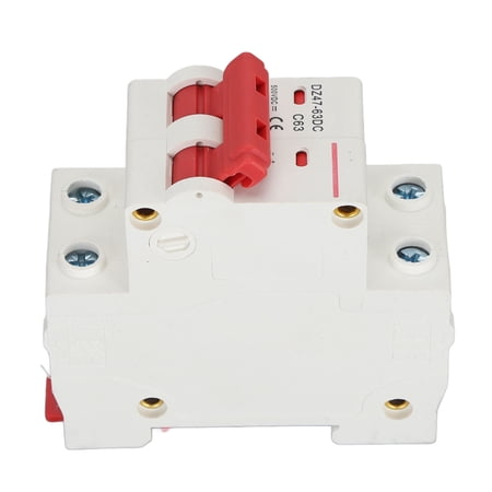 Miniature Circuit Breaker, DIN Rail Installation 2P 63A 500V High 2 Pcs ...
