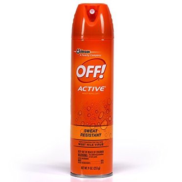 Off Active Insect Repellent Aerosol Spray, Sweat Resistant - 9 Oz, 3 ...