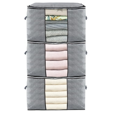 Whitmor Stackable Window Storage Box - Crosshatch Gray - 14" x 15" x 10 ...