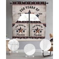 Anniversary USA Kitchen Curtains Sets 24 Inch Length with Valance ...