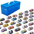 XSkidsodj 48 Mini Pull Back Cars with Built in Garage Set, 2026 New ...