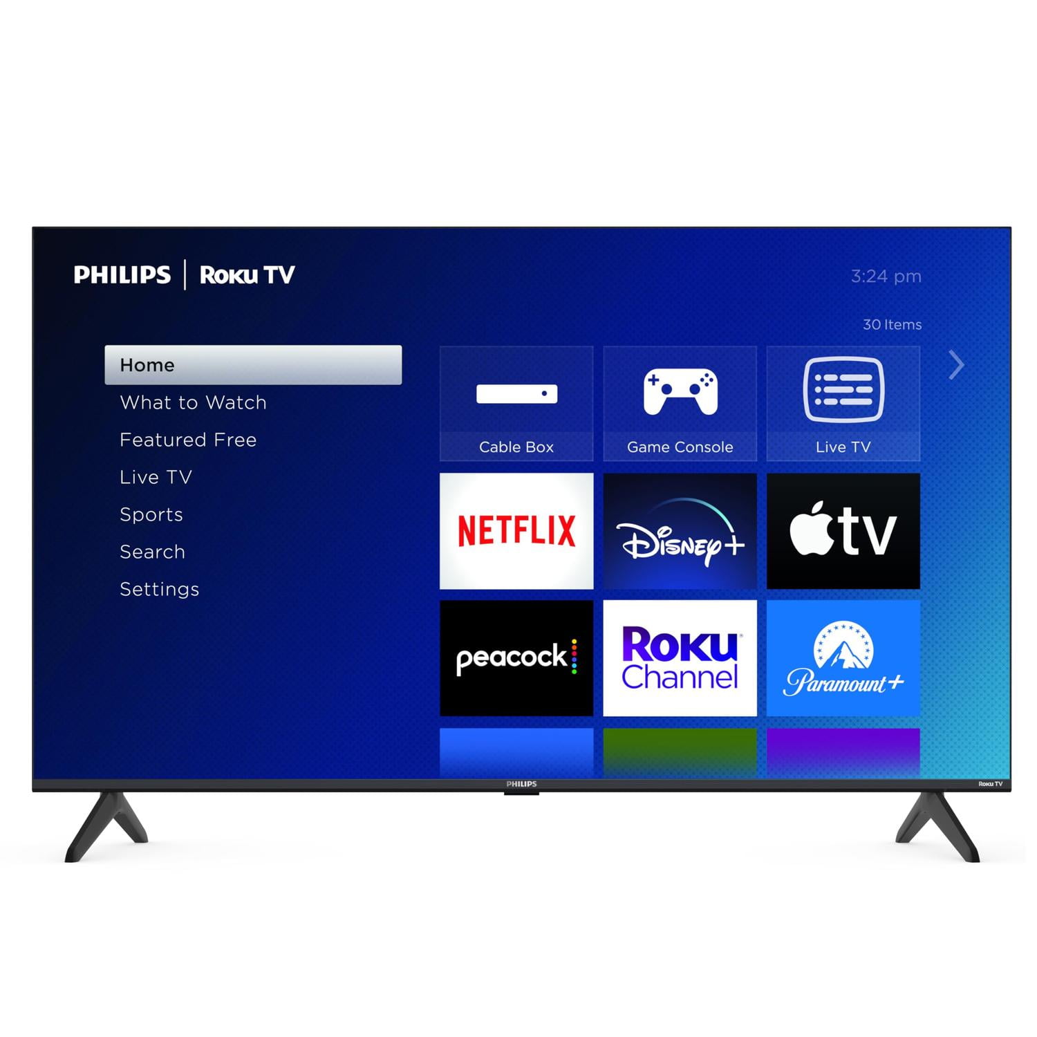 TV LED HDTV Smart Roku HD Clase 32 Pulgadas Philips Reacondicionado ...