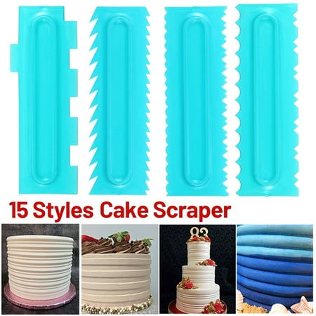 DIY Cake Decorating Comb Cake Smoothing Scraper Food Grade Plastic ...