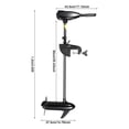 12V 80lbs Electric Outboard Motor Boat Engine Trolling Motor Outboard ...