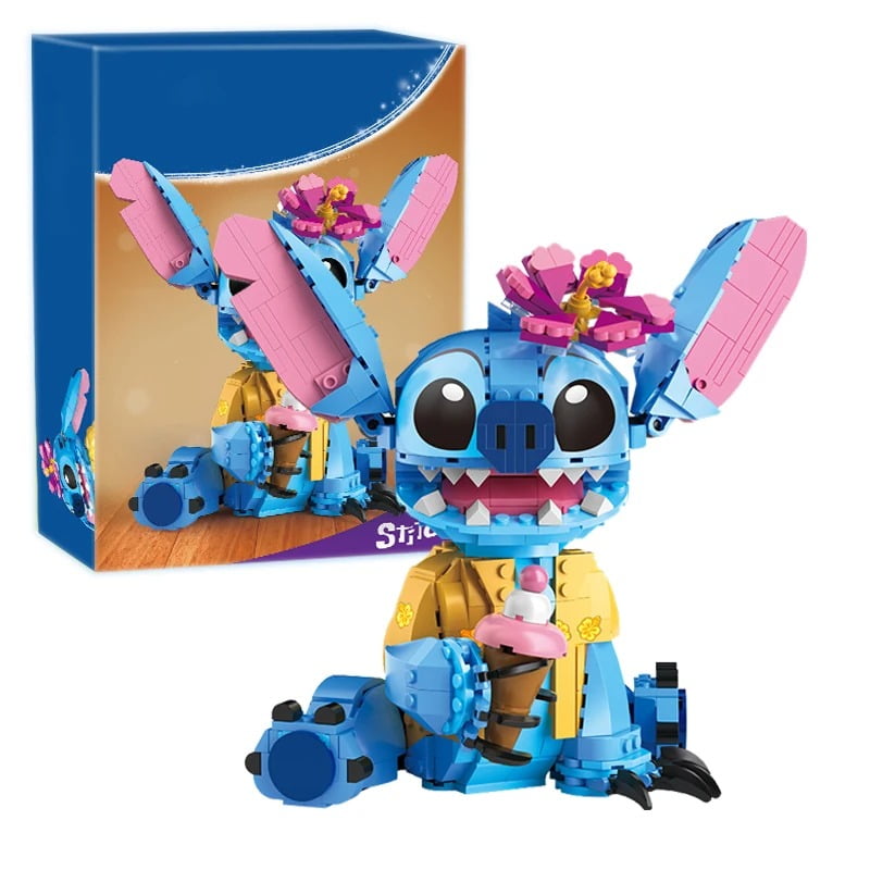 2025 New 784PCS Stitch Angel Compatible 43257 Building Blocks Stitch ...