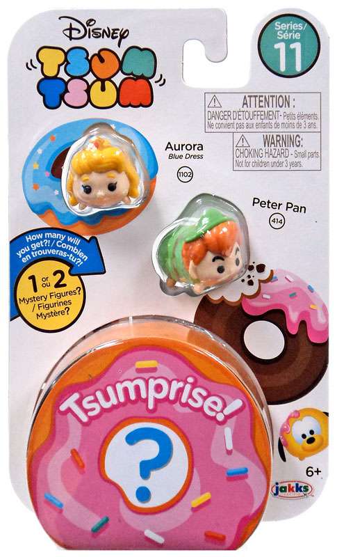 Disney Tsum Tsum Series 11 Aurora & Peter Pan Minifigure 3-Pack ...