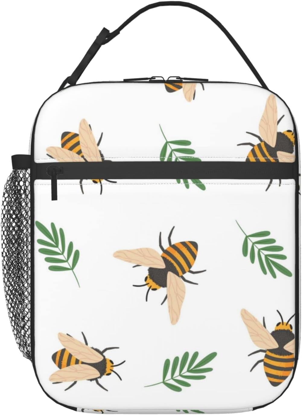 Sdmnsg-T Lunch Bag For Women/Men Insulated,Bee Cute Flying Bees Insects ...