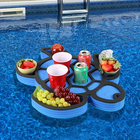 KCSD Colored Shaped Drink Holder Floating Refreshment Table Raft Tray ...