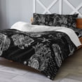 4 Piece Duvet Cover Set Twin, Retro Sea Marine Life Soft Breathable ...