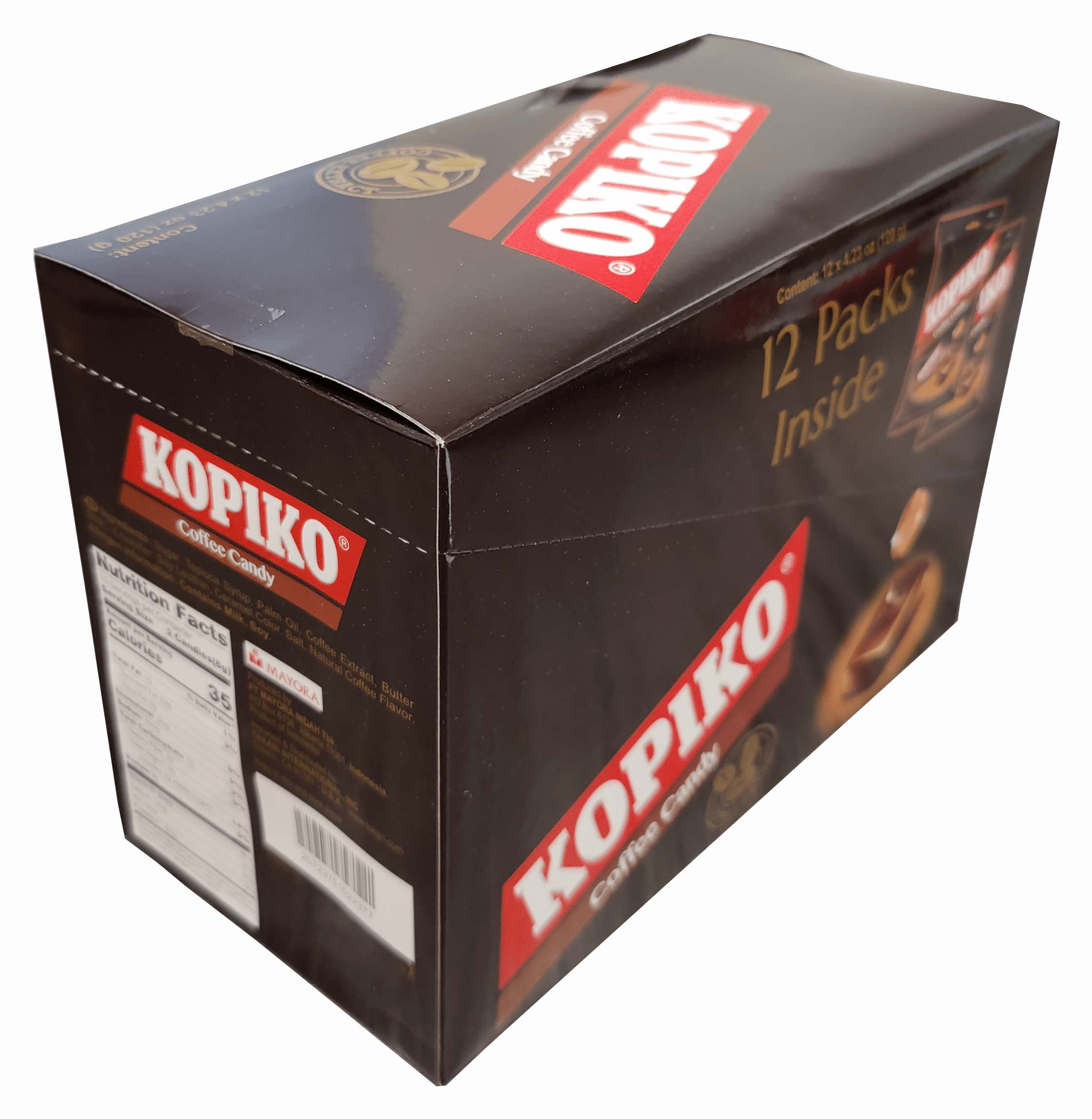 Kopiko Coffee Candy- 1 display box of 12 bags, 4.23oz(120g) - Walmart.com