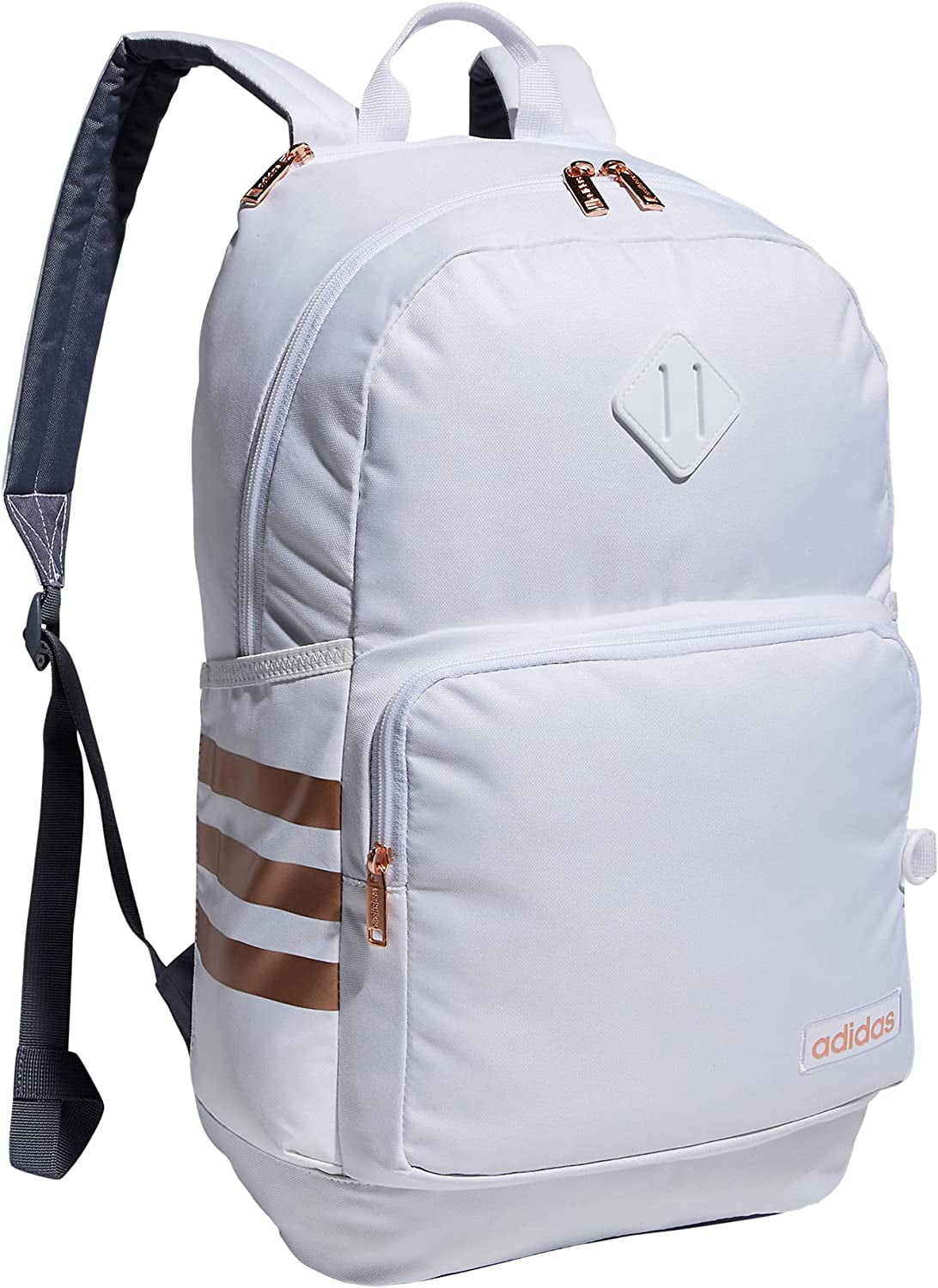 Adidas Classic 3S 4 Backpack, White/Onix Grey/Rose Gold, One Size ...
