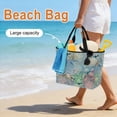 Coastal Blue Conch Beach Bag for Women, Large Breathable Mesh Beach ...