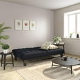 DHP Dexter Futon & Lounger, Convertible Sofa Bed & Couch, Navy Blue ...