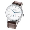 NOMOS Glashutte Ludwig 38 Manual Wind Stainless Steel White Dial Brown ...