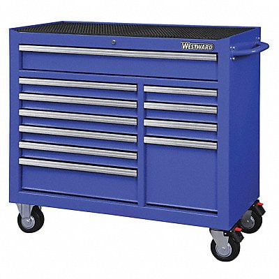 Westward Rolling Tool Cabinet, Blue,Heavy Duty 32H857 - Walmart.com