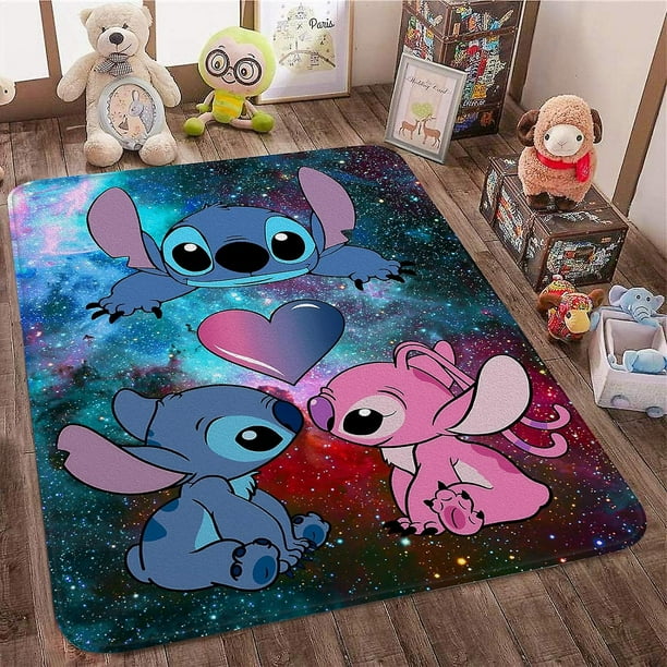 New 3d Cartoon Stitch Area Rugs For Kids Cute Stitch Bedroom Rug Girls ...