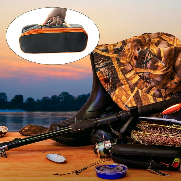 Fishing Tackle Bag Bait Wheel Storage Carrying Reusable Angler Handbag ...