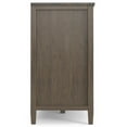 Pemberly Row SOLID WOOD 60 inch Wide Wide Storage Cabinet - Smoky Brown ...