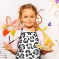Black and Gray Leopard Print Teens Aprons, Adjustable Neck Strap ...