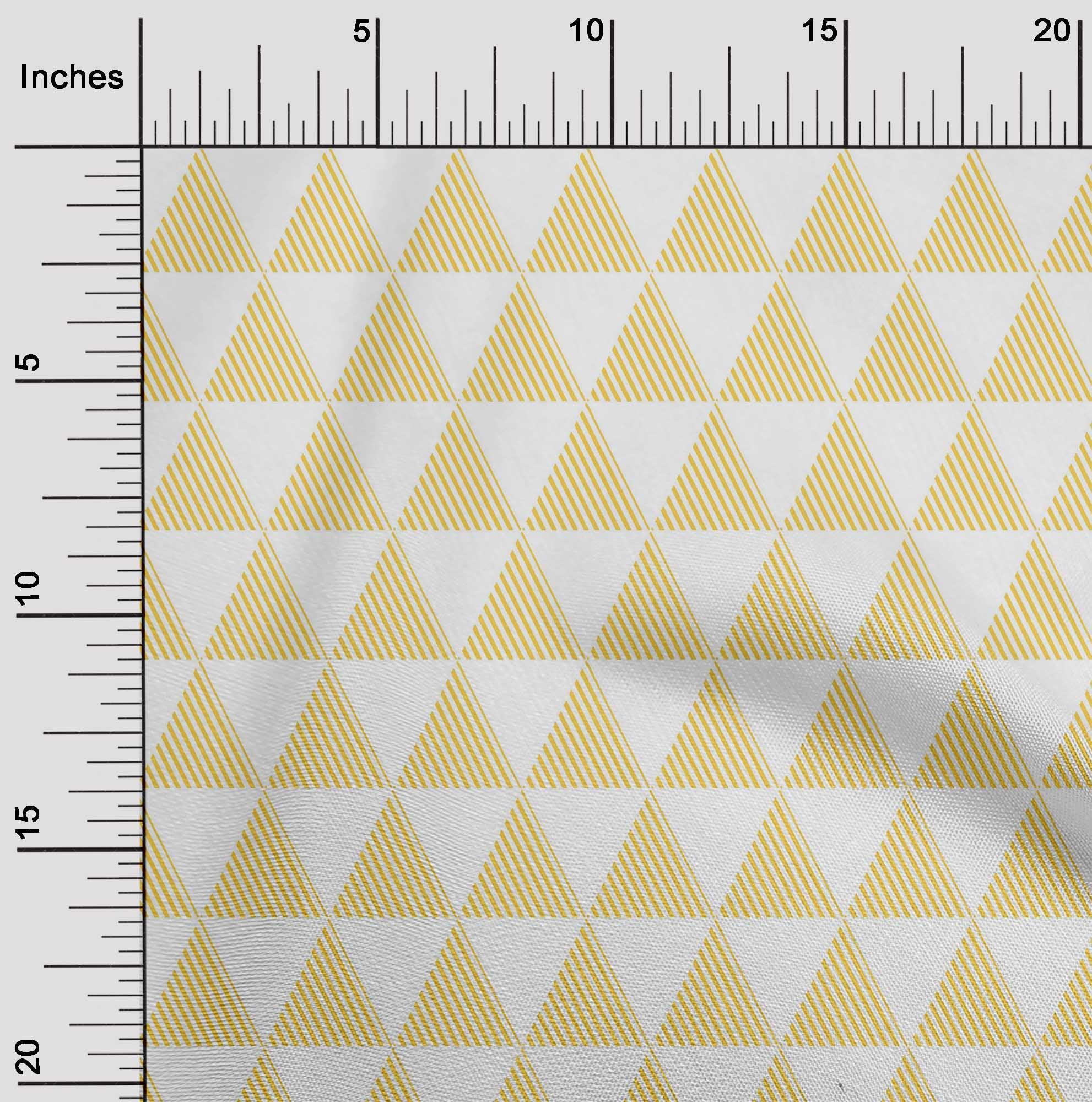 oneOone Cotton Poplin Fabric Triangle Geometric Print Fabric BTY 56 ...
