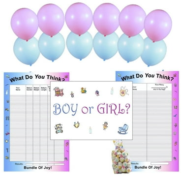 It's A Boy! Baby Guessing Game and Keepsake, Medium-35 Players, 1 Candy ...