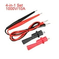 Uxcell 10A Banana Plug Digital Multimeter Probe Test Cable 4 in 1 Set ...