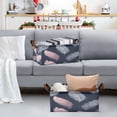 2PCS Fabric Storage Baskets with Iron Frame Foldable Storage Bins with ...