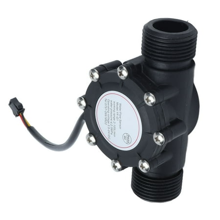 Hall Flows Sensor, 2-100L/min 3.5-24V DC Water Meter Nylon DN25 1.3in ...