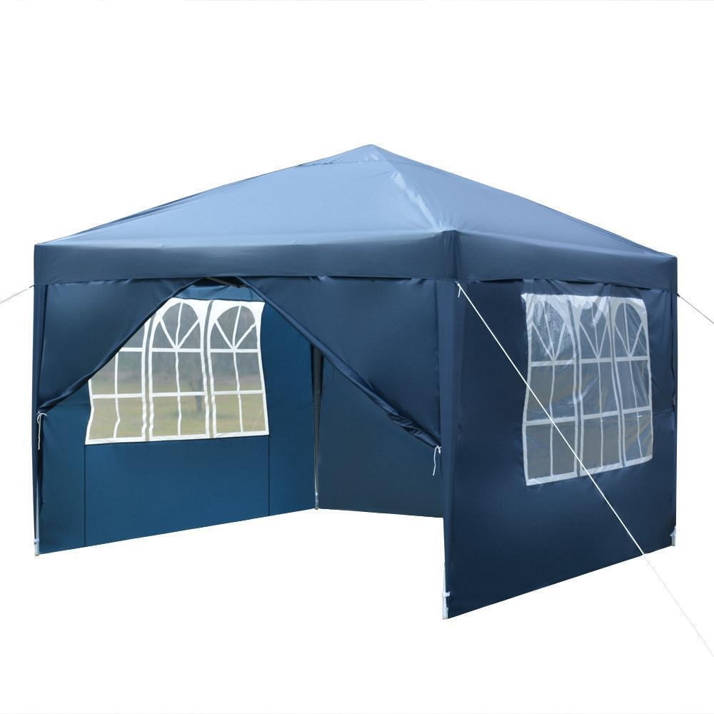 10' x 10' Outdoor Canopy Party Wedding Tent, Foldable Sunshade Shelter ...