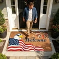 40x60cm Independent Day Crystal Velvet Home Decoration Floor Mat ...