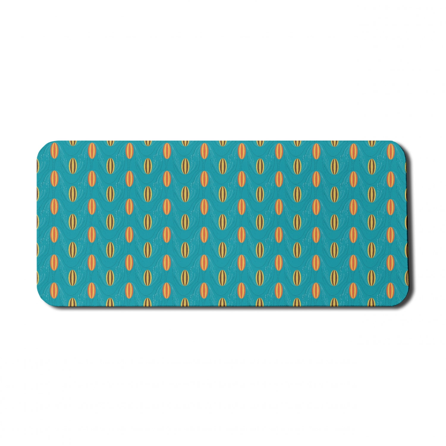 Retro Computer Mouse Pad, Wave Board Summer Pattern Design with ...