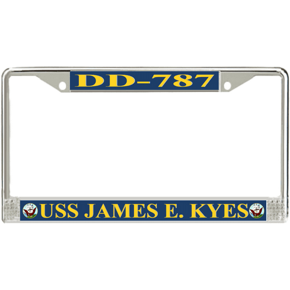 USS James E. Kyes DD-787 License Plate Frame - Walmart.com