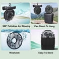 Rechargeable Portable Multifunctional Camping Fan Rechargable Desktop ...