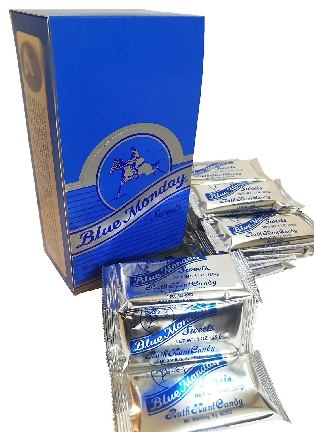 Ruth Hunt Blue Monday Candy Bar Display Box 24 Pieces/Count - Walmart.com