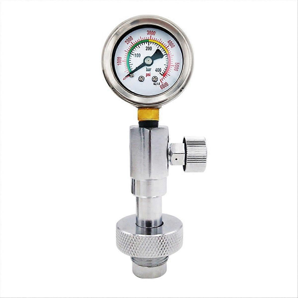 DIN Air Tank Pressure Checker with 400Bar Gauge Pressure Testing ...