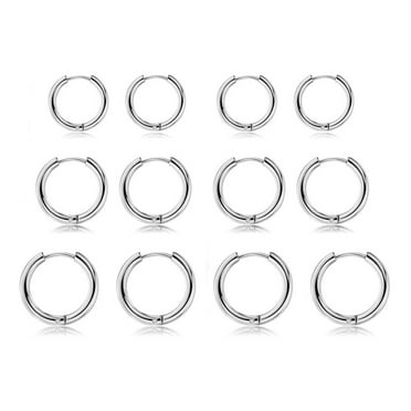 Srix Clear Resin Ear Spacers for Sensitive Ears Invisible Earring Posts ...