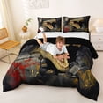 Aikeke Wildlife T-Rex King Size Comforter Sets 3pcs, Animal Dinosaur ...