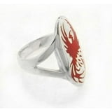 Mythical Red Firebird Phoenix Rising from the Ashes Sterling Silver ...