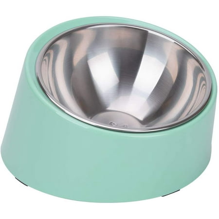 Super Design Mess Free 15° Slanted Bowl for Dogs and Cats, Tilted Angle ...