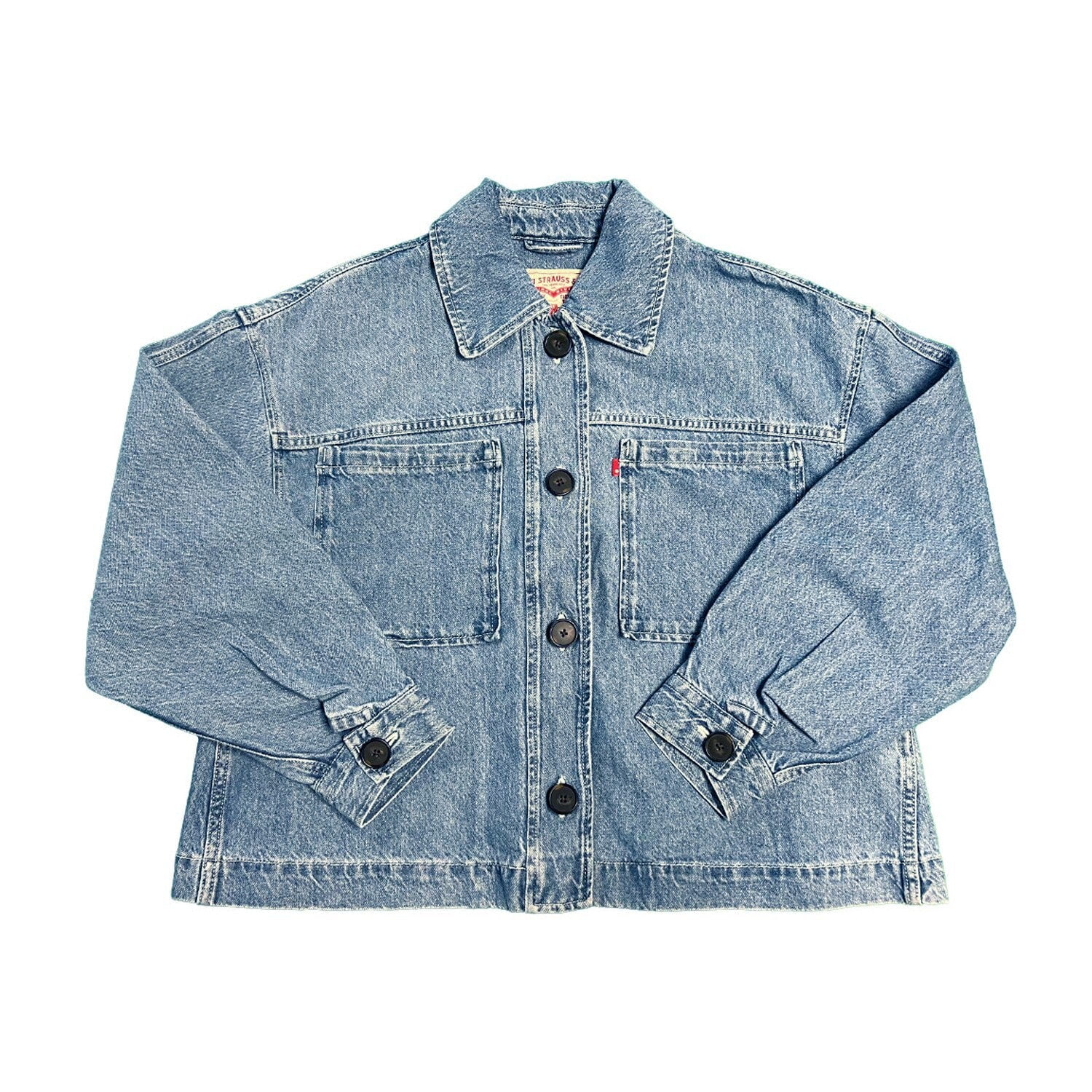 Levi's Women's Denim Jacket Cara Cotton Prep Outerwear Coat (S01 ...