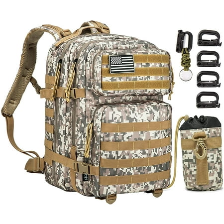 Military Tactical Backpack with Gun Holster KSCD Large 3 Day Assault ...