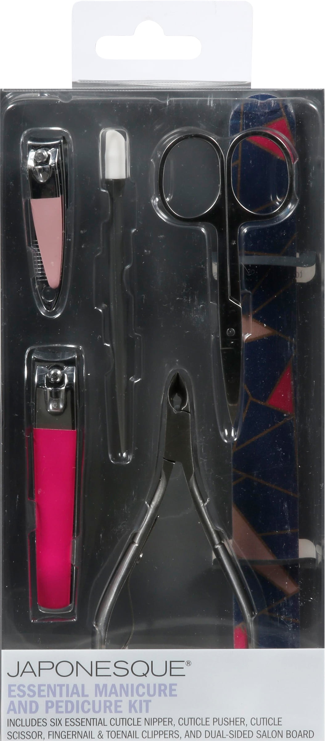 JAPONESQUE Essential Manicure and Pedicure Kit, 6-Piece Set with ...