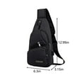 Pompotops Multi-Pocket Small Nylon Crossbody Sling Chest Backpack ...