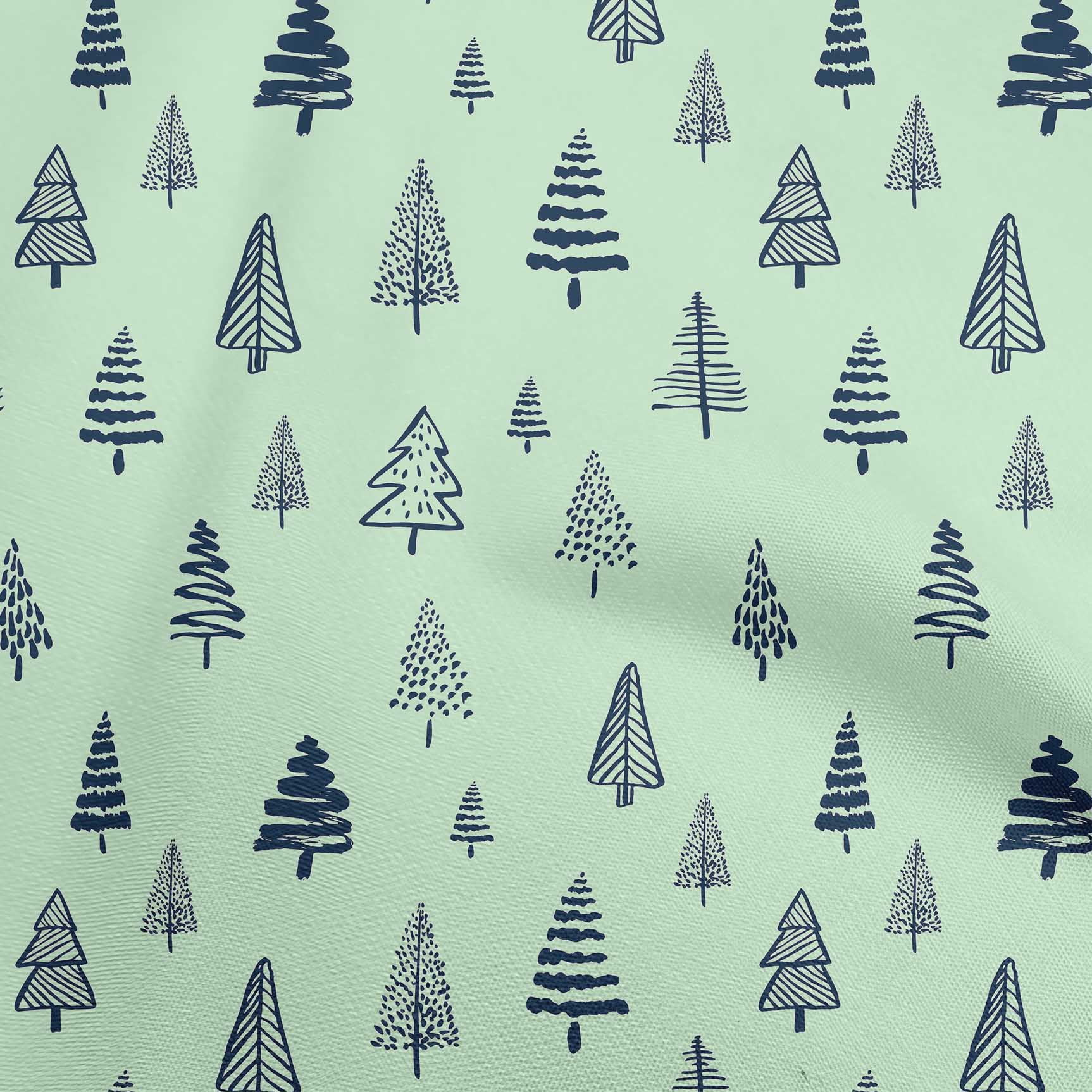 oneOone Georgette Viscose Light Mint Green Fabric Tree Sewing Material ...