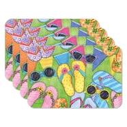 CounterArt "Family Time" 4 Pack Reversible Flexible Plastic Tabletop ...