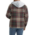 Wrangler® Men's and Big Men's Heavyweight Hooded Shirt Jacket, Sizes S ...