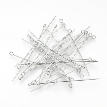 Uxcell 14 x 3 mm Screw Eye Pins Peg Bail, 10Pcs Stainless Steel Cup ...