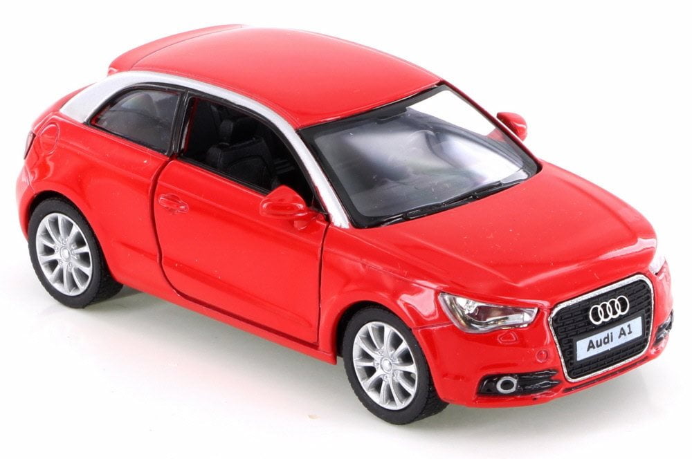 2010 Audi A1, Red - Kinsmart KT5350D - 1/32 Scale Diecast Model Toy Car ...