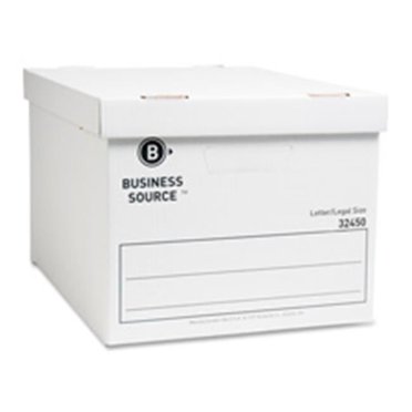 Business Source, BSN26756, Heavy Duty Letter Size Storage Box, 12 ...