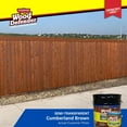 Wood Defender Semi-transparent Fence Stain CUMBERLAND BROWN 5-gallon ...